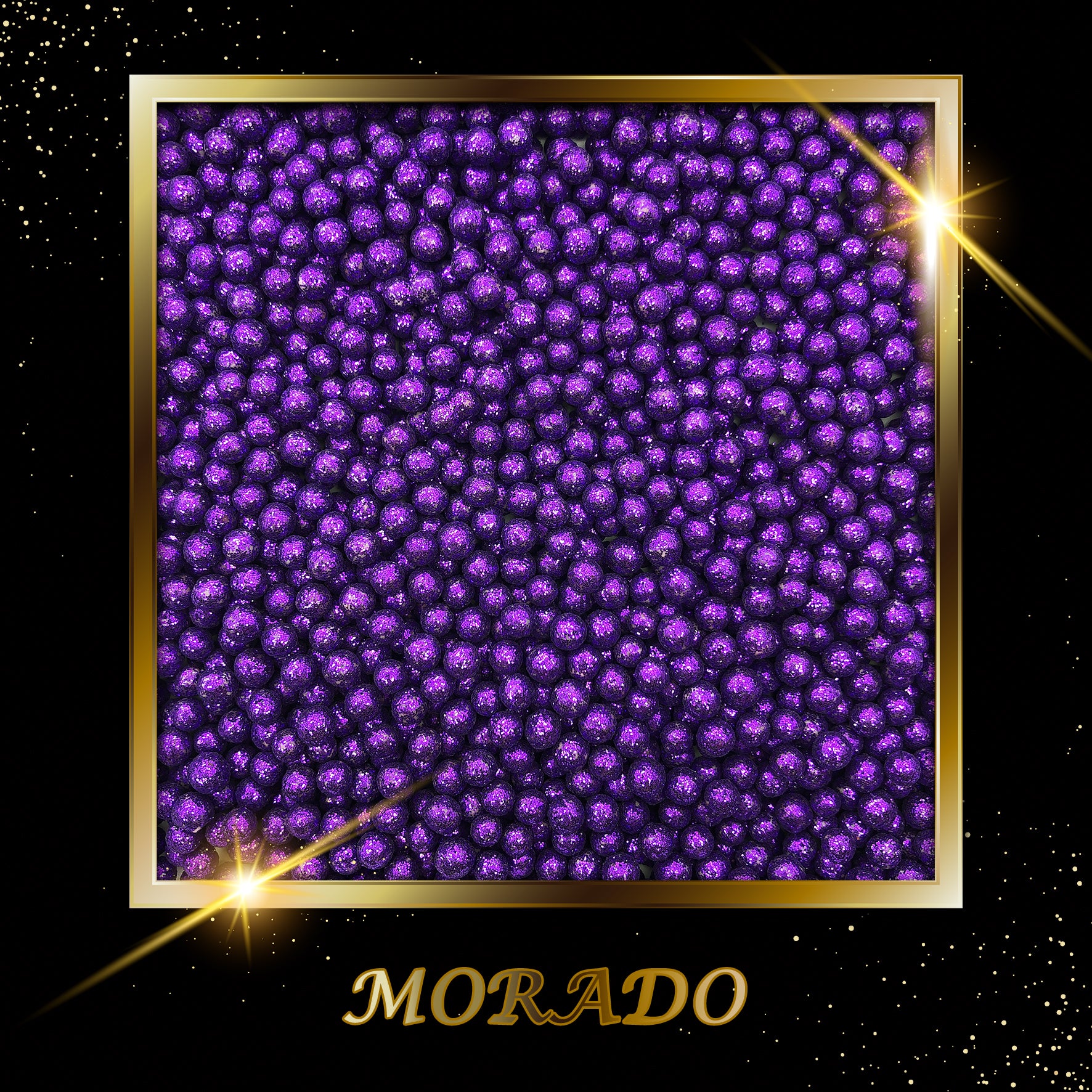 Perla Diamantada Morada Mediana – Bakers Depot