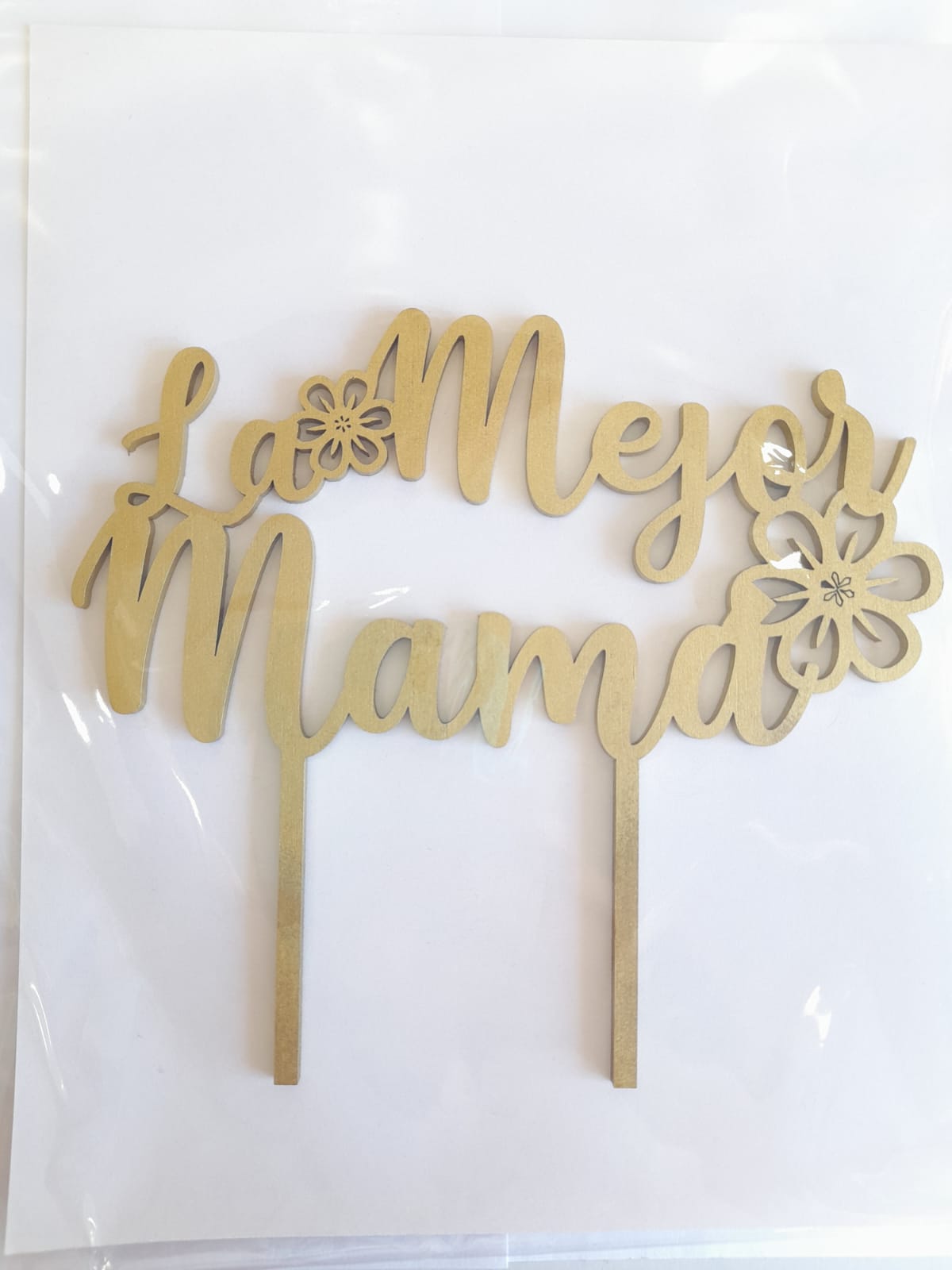 Cake Topper Dorado Mejor Mama – Bakers Depot