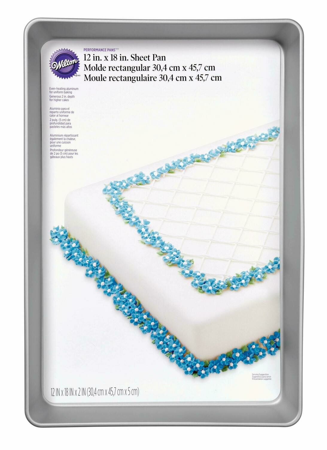 Molde Pastel Rectangular 12"X18" – Bakers Depot