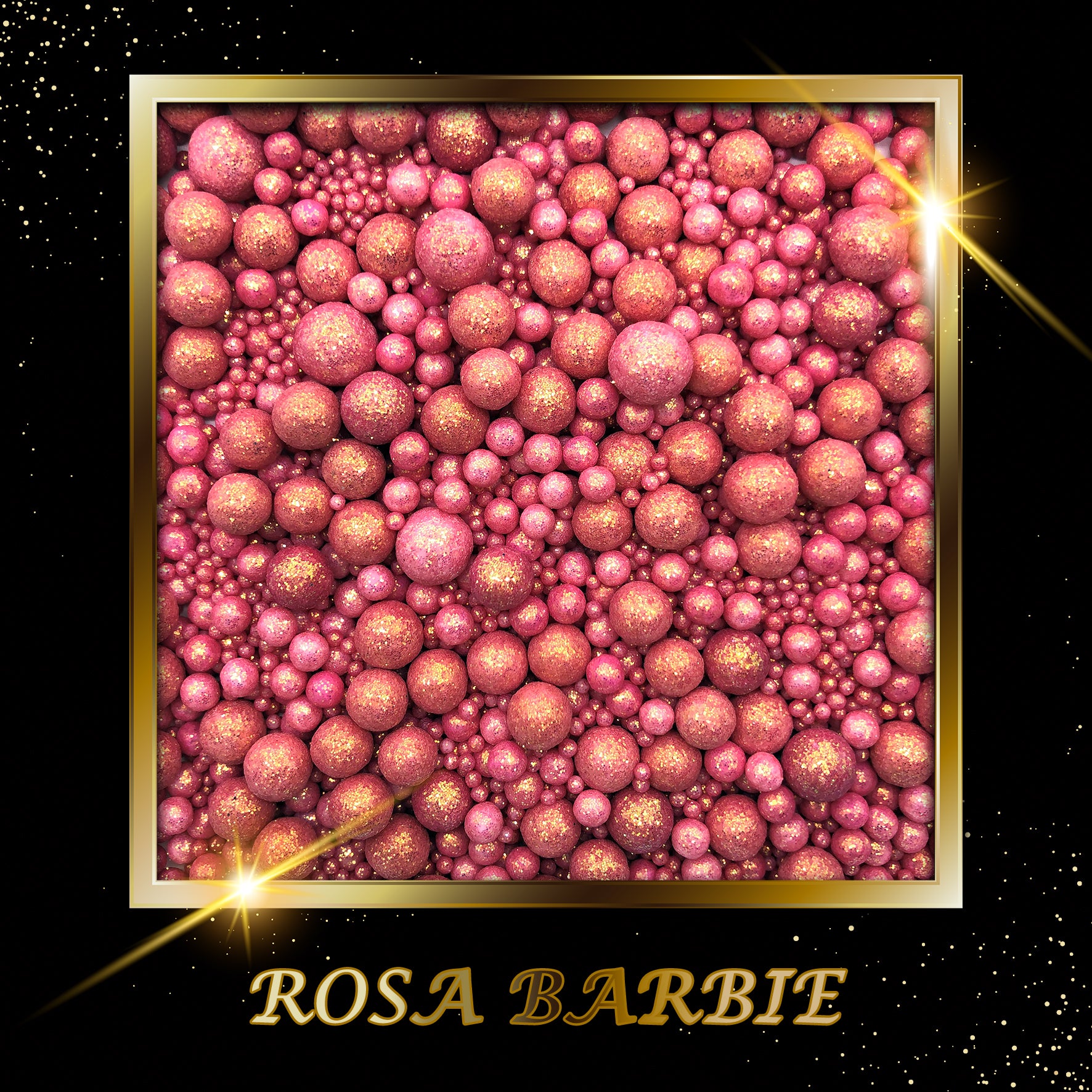 Perla Diamantada Rosa Barbie Mixta – Bakers Depot
