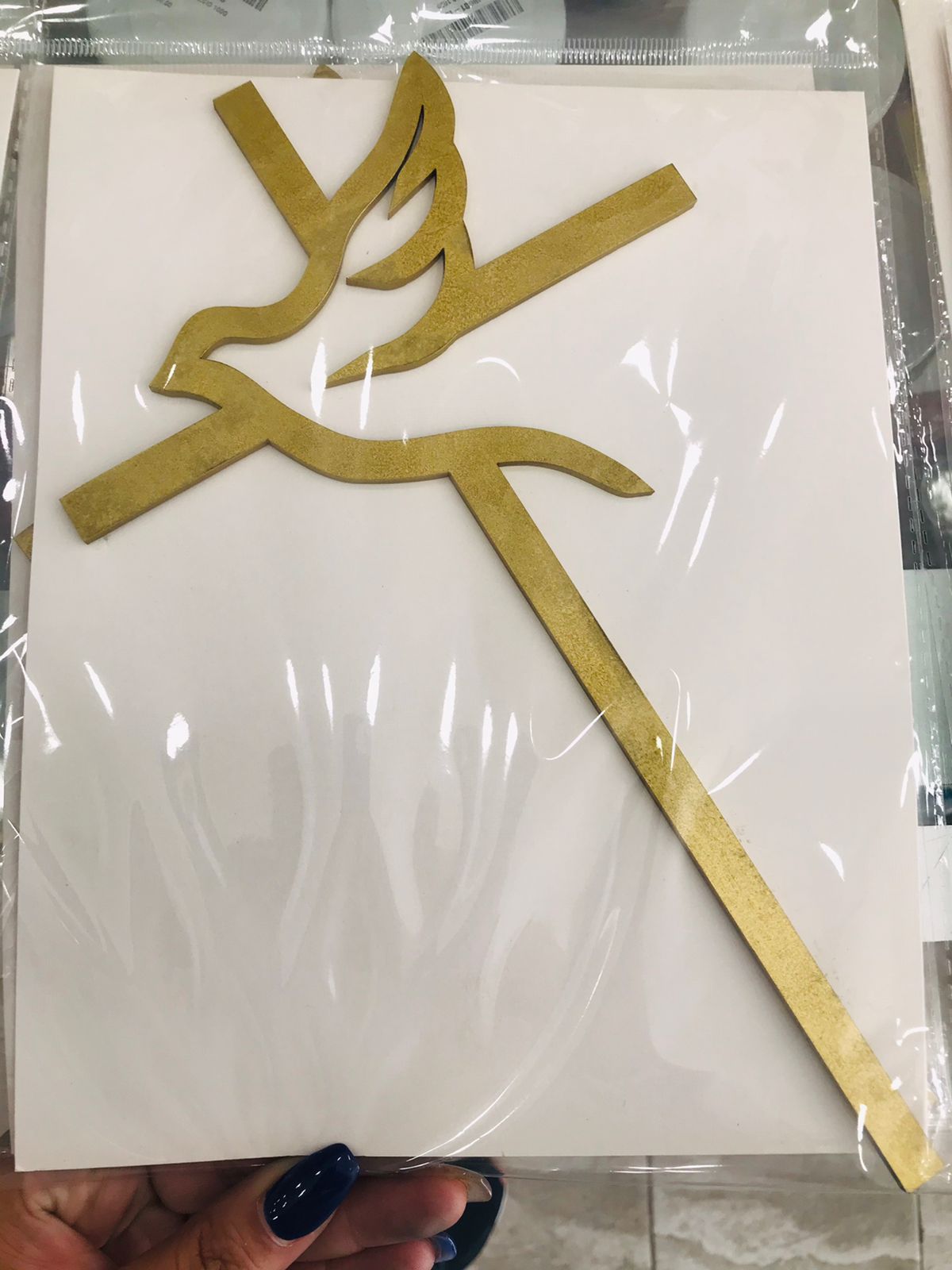 Cake Topper Dorado Paloma – Bakers Depot